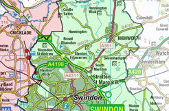 Wiltshire County Boundary Map - Digital Download – ukmaps.co.uk