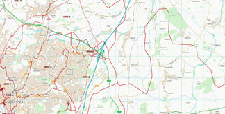 Postcode City Sector Map - Worcester - Digital Download – ukmaps.co.uk