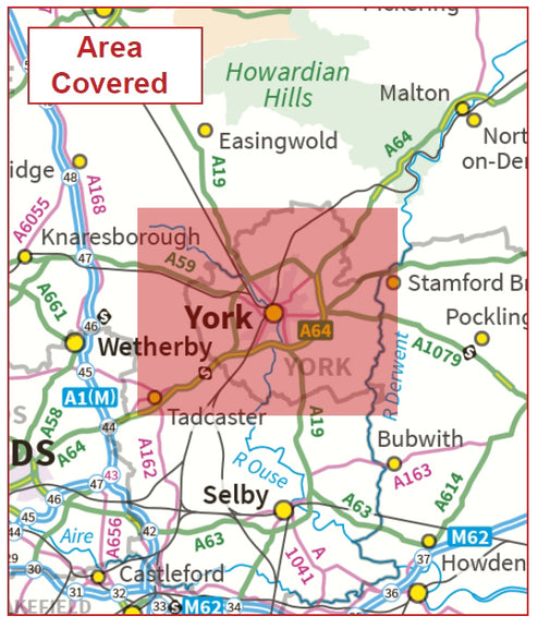 Postcode City Sector Map - York - Digital Download – ukmaps.co.uk